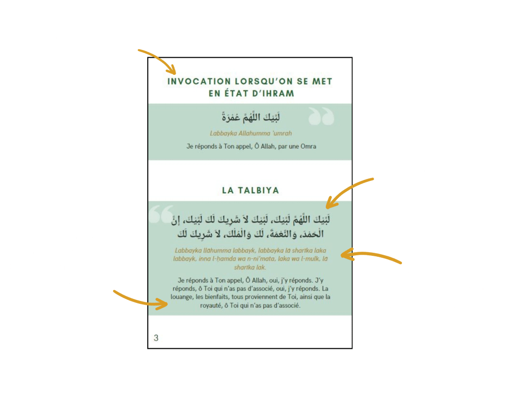 GRATUIT : Les invocations à dire durant la 'omra - Guide PDF